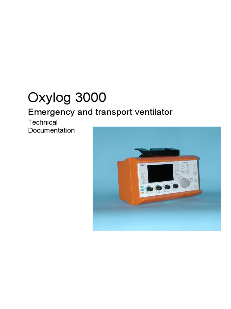 Oxylog 3000 | PDF | Electrical Engineering | Electrical Components