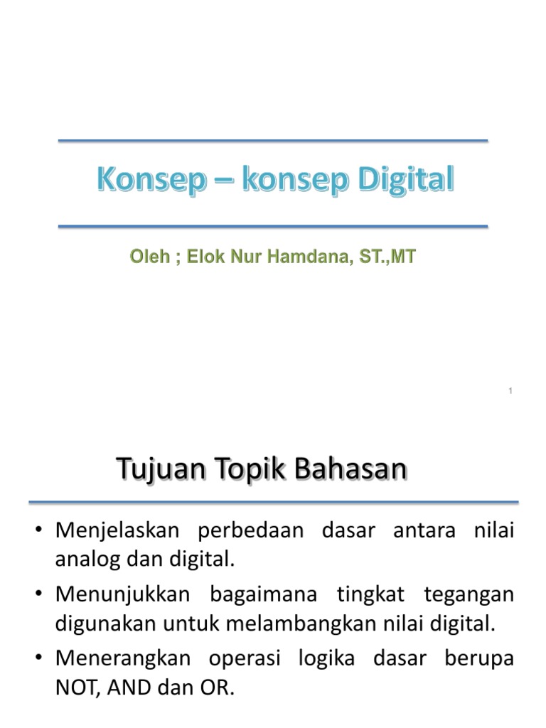 Konsep Digital | PDF
