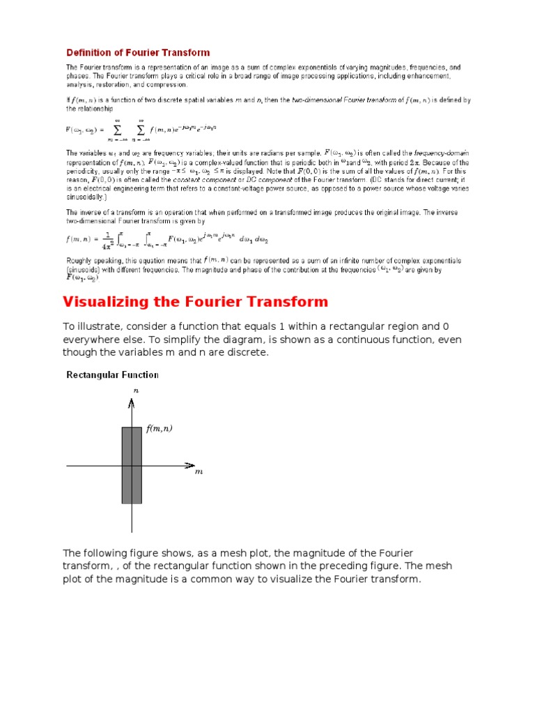 Discrete Fourier Transform | PDF