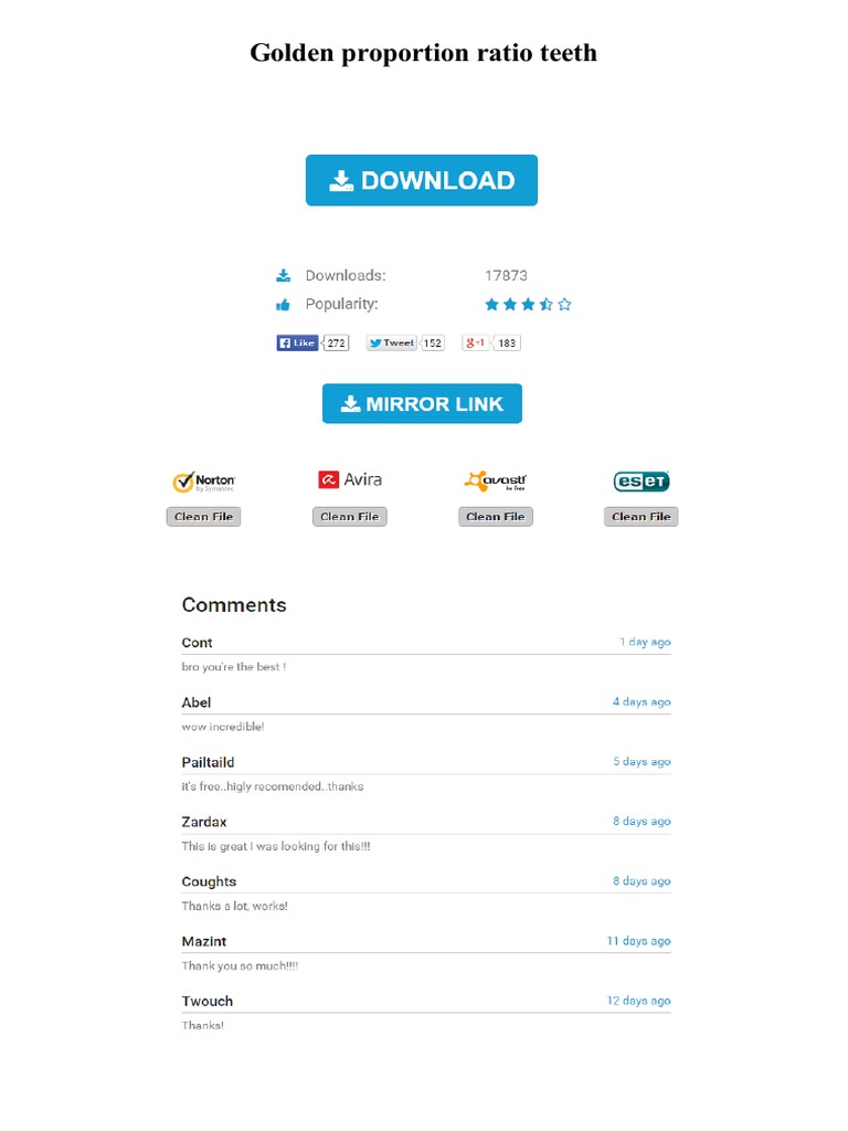 Golden Proportion Ratio Teeth | Dentistry | Tooth