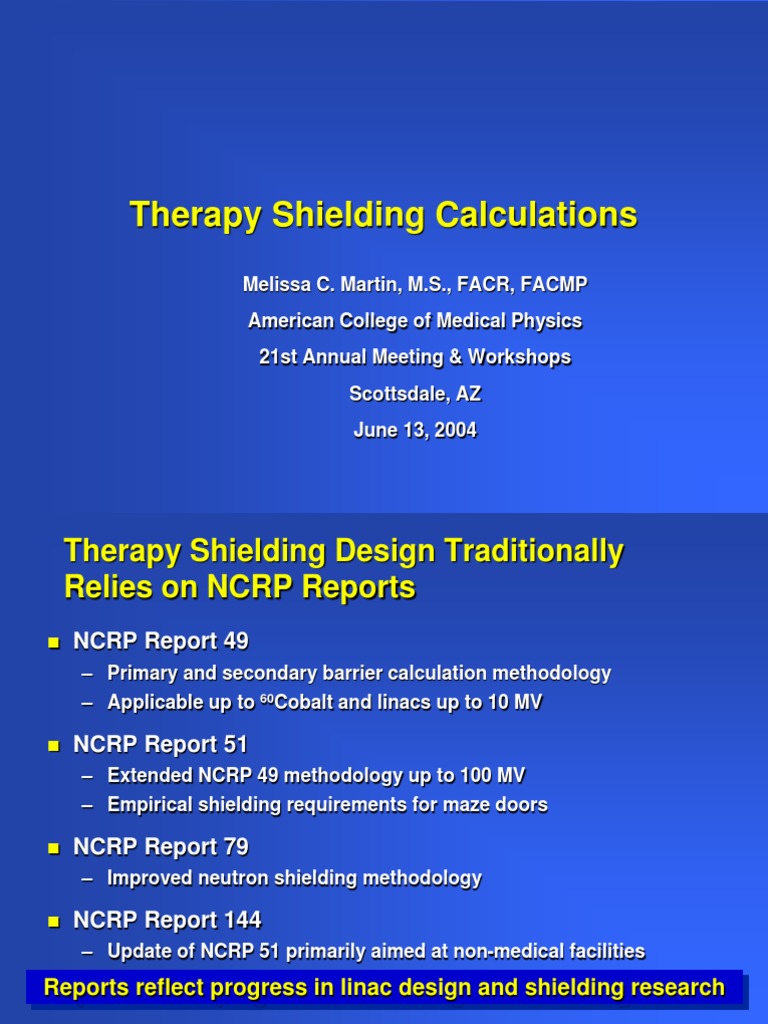 Shielding Calculation For LINAC | PDF | Radiation Therapy | Radiation ...