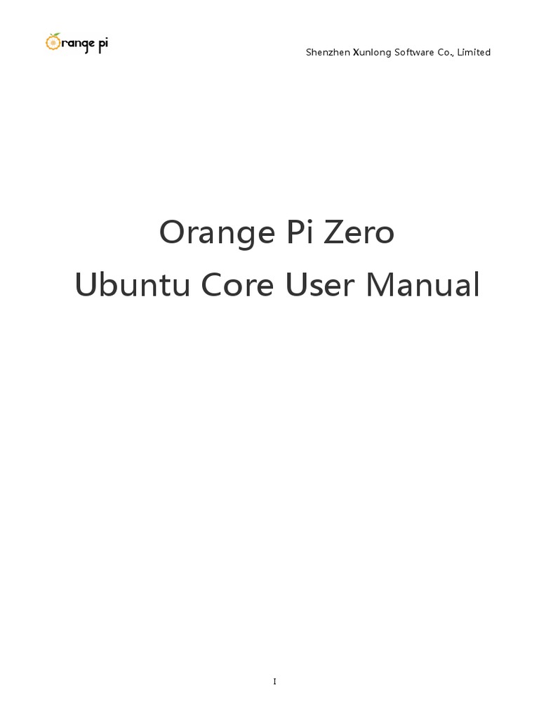 Orange Pi Zero - Ubuntu Core User Manual | PDF | Sudo | Booting