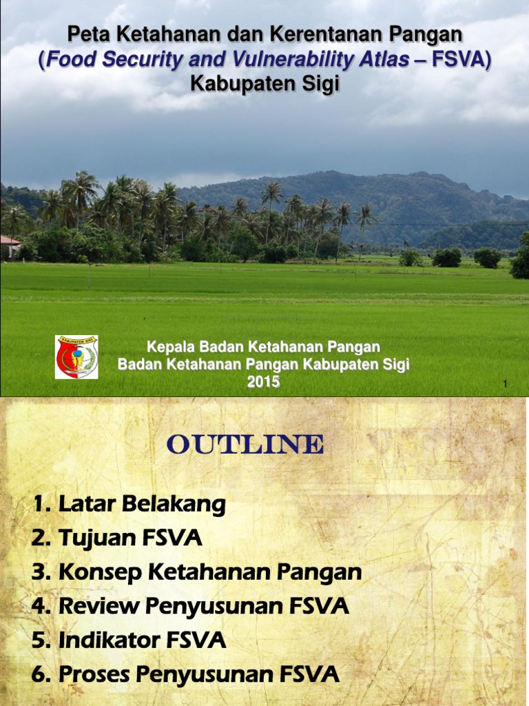 Penyusunan FSVA Kabupaten Dan Kecamatan 2014-2015 | PDF | Ilmu Sosial ...