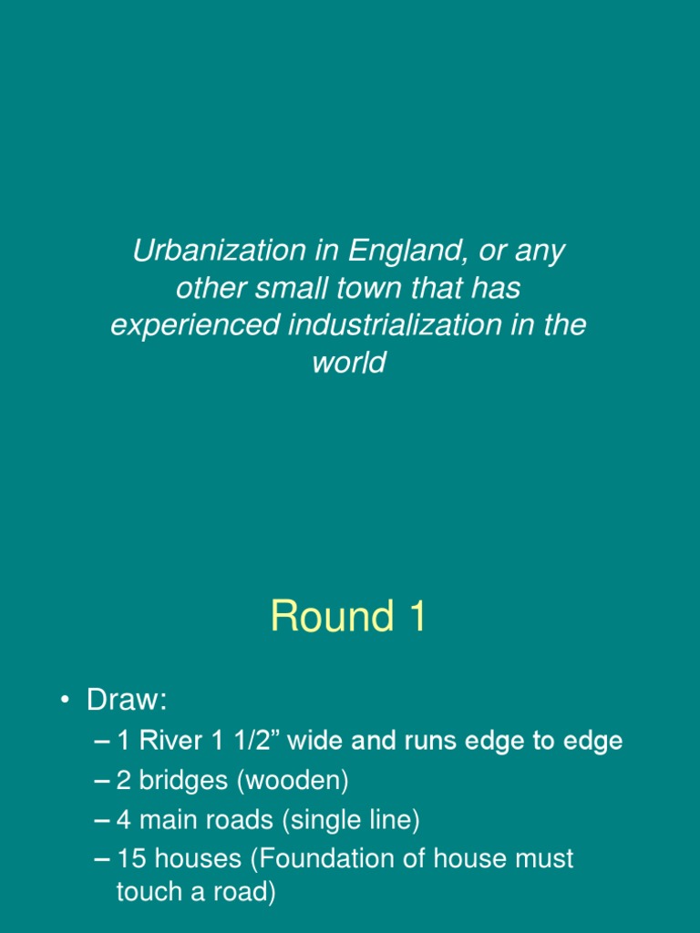 Urbanization Game | PDF | Enclosure | Factory