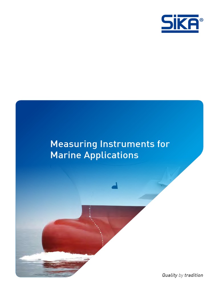 SIKA Marine 2016 | PDF | Flow Measurement | Sensor