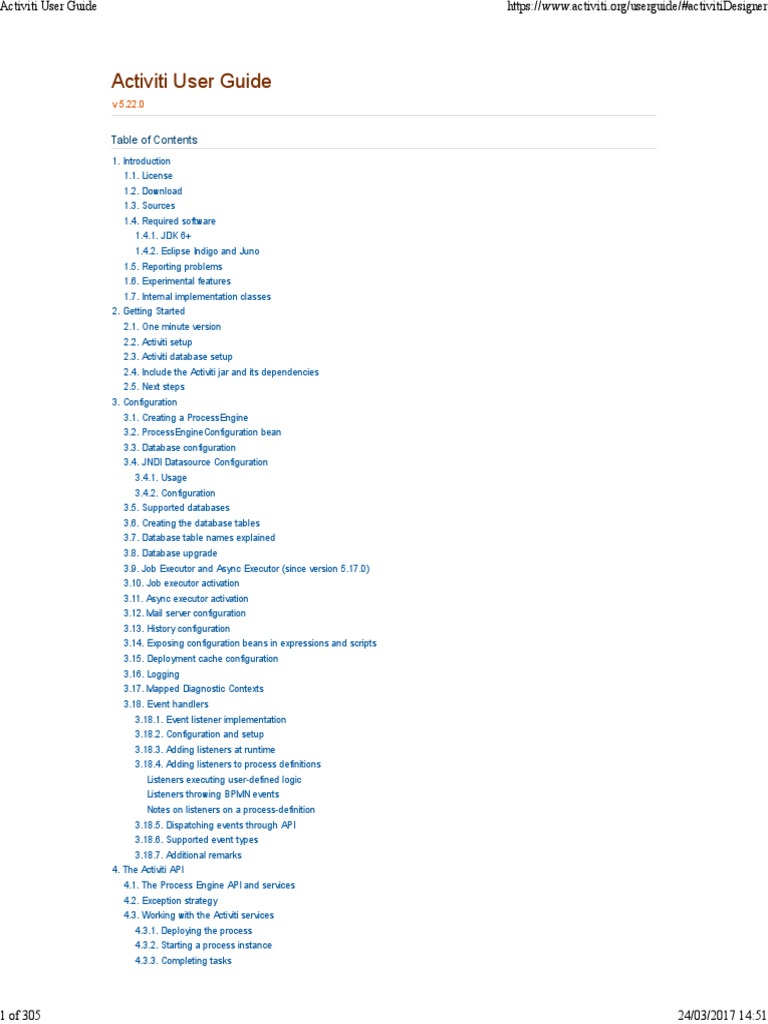 Activiti User Guide | PDF | Web Application | Representational State ...