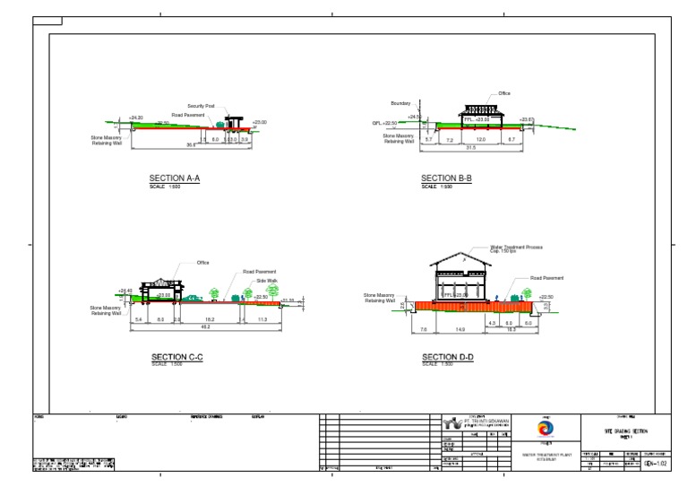 Site Grading Section Sheet 1 | PDF | Architectural Elements | Building ...