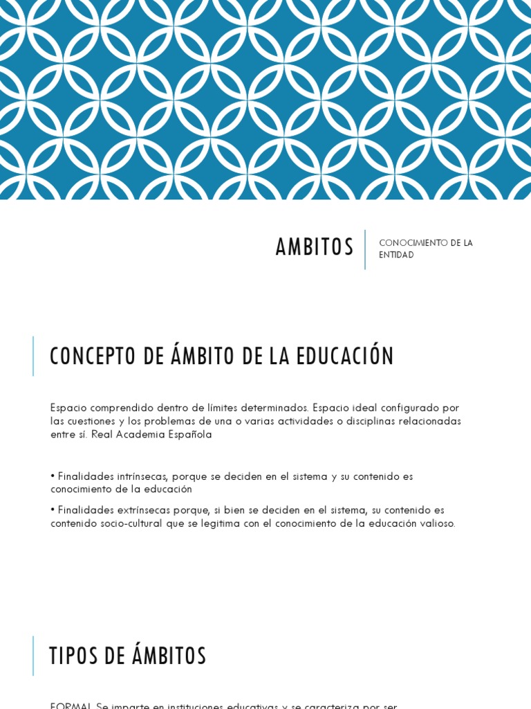 Ámbitos Educativos | PDF | Aprendizaje | Conocimiento