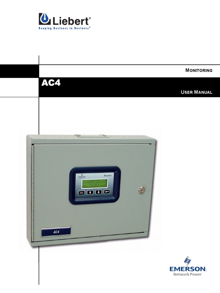 Liebert AC4 Controller Manual | PDF | Electrical Wiring | Electrical ...