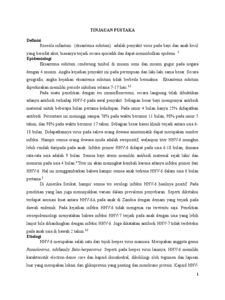 Roseola Infantum | PDF | Sains & Matematika