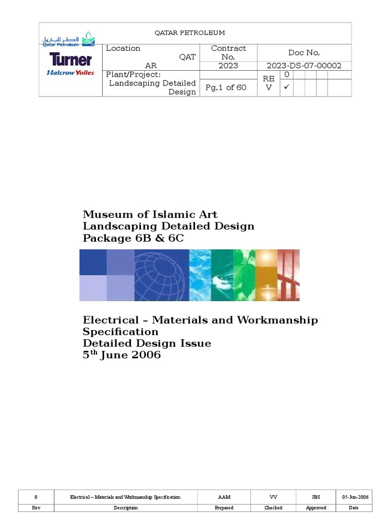 03 Specs For Electrical Works - 6B and 6C | PDF | Technology & Engineering
