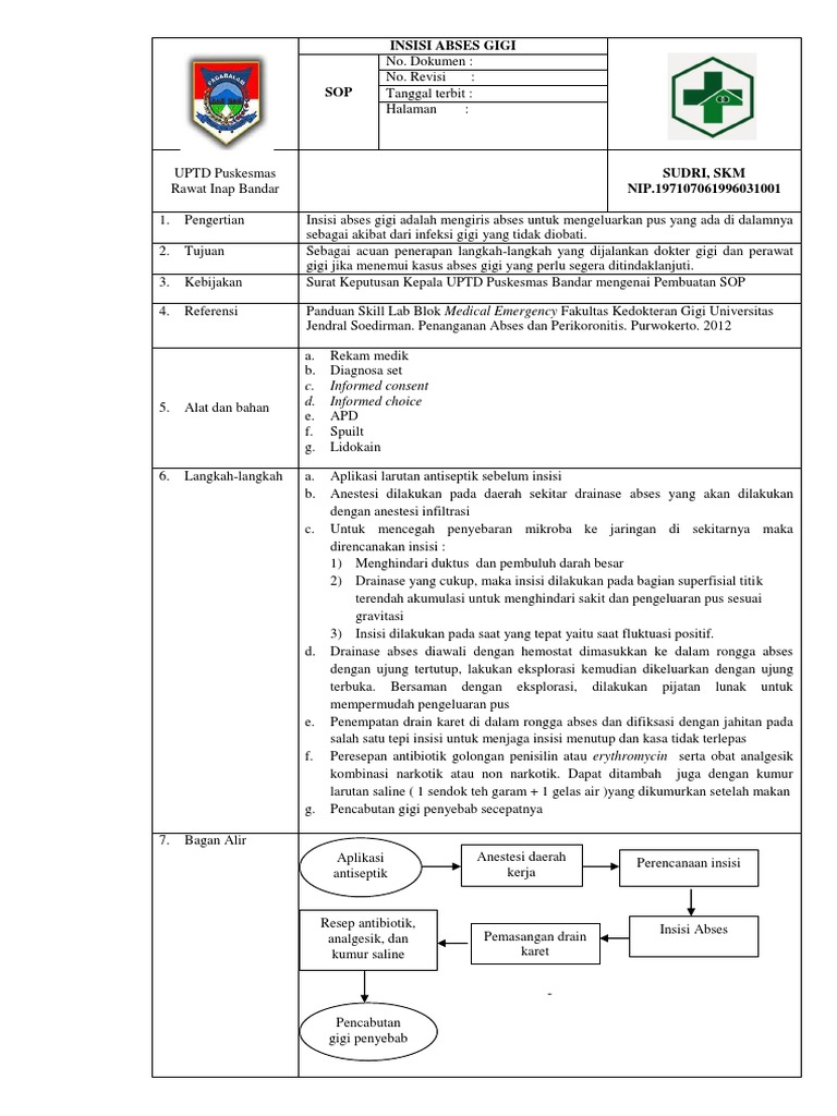 Insisi Abses Gigi: Langkah-Langkah Drainase dan Penanganan Pasca ...