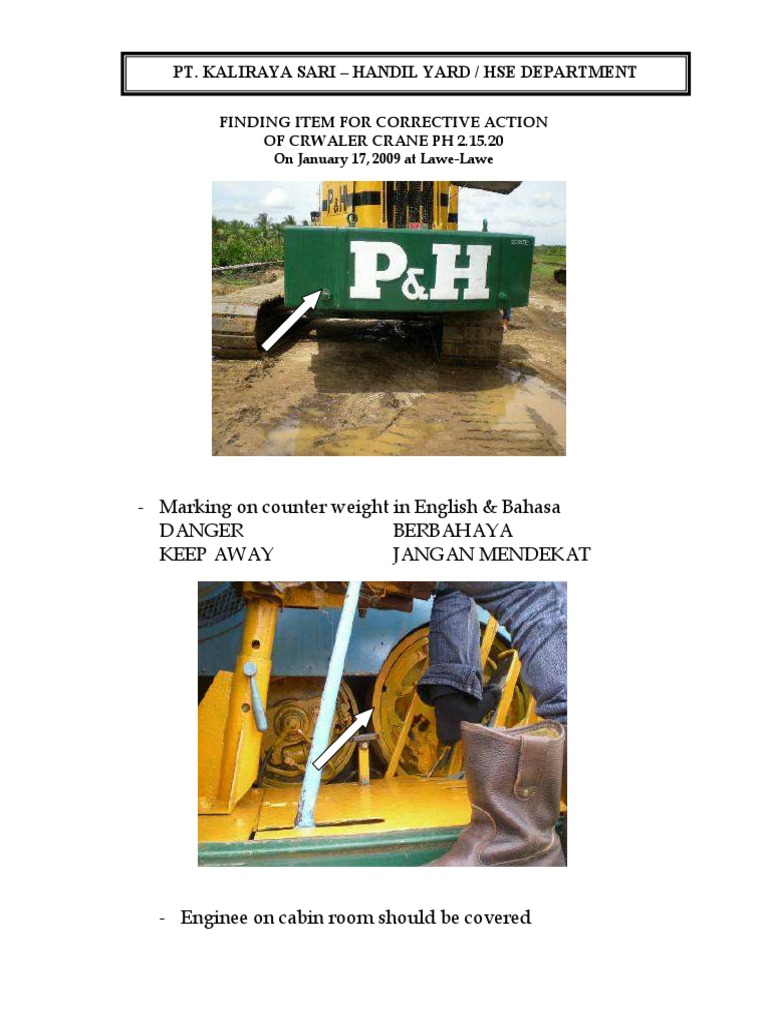 Pt. Kaliraya Sari - Handil Yard / Hse Department | PDF