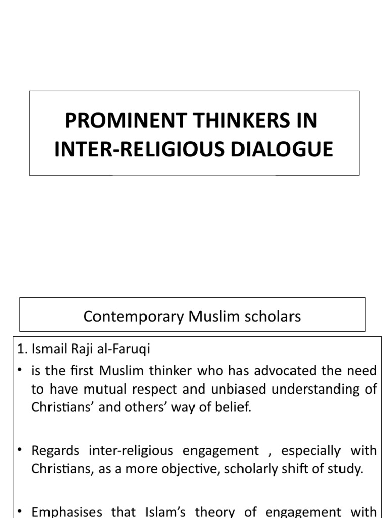 Inter-Religious Dialogue Insights | PDF | Interfaith Dialogue | Dialogue