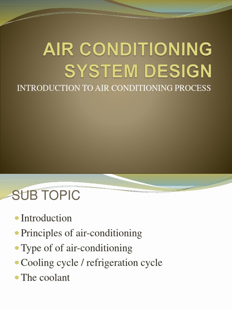 Introduction to Air Conditioning Systems | PDF | Air Conditioning | Hvac