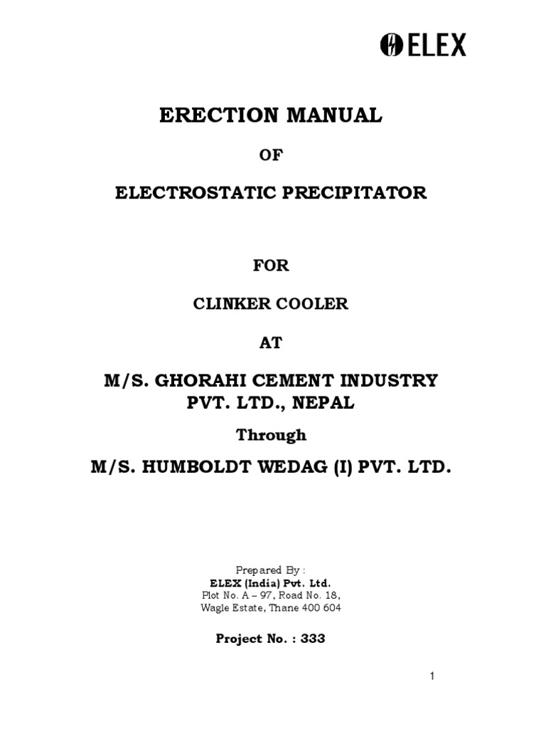 Esp Manual Pdf Insulator Electricity High Voltage