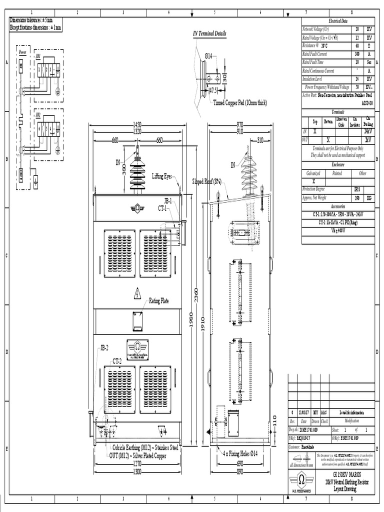 Dimensions and electrical data sheet | PDF | Electromagnetism | Electricity