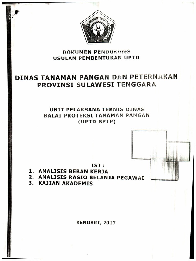 Contoh Uptd Provinsi | PDF