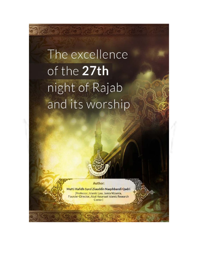 The Excellence of The 27th Night of Rajab (English) | PDF | Sahabah ...
