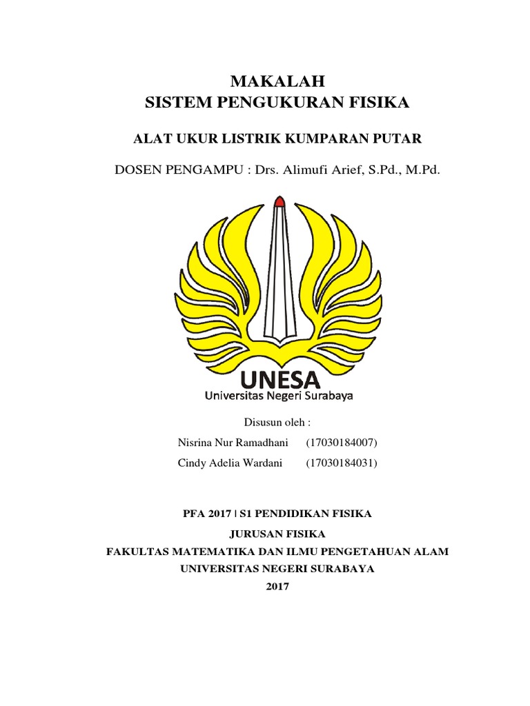 Alat Ukur Listrik Kumparan Putar | PDF | Teknologi & Rekayasa | Sains ...