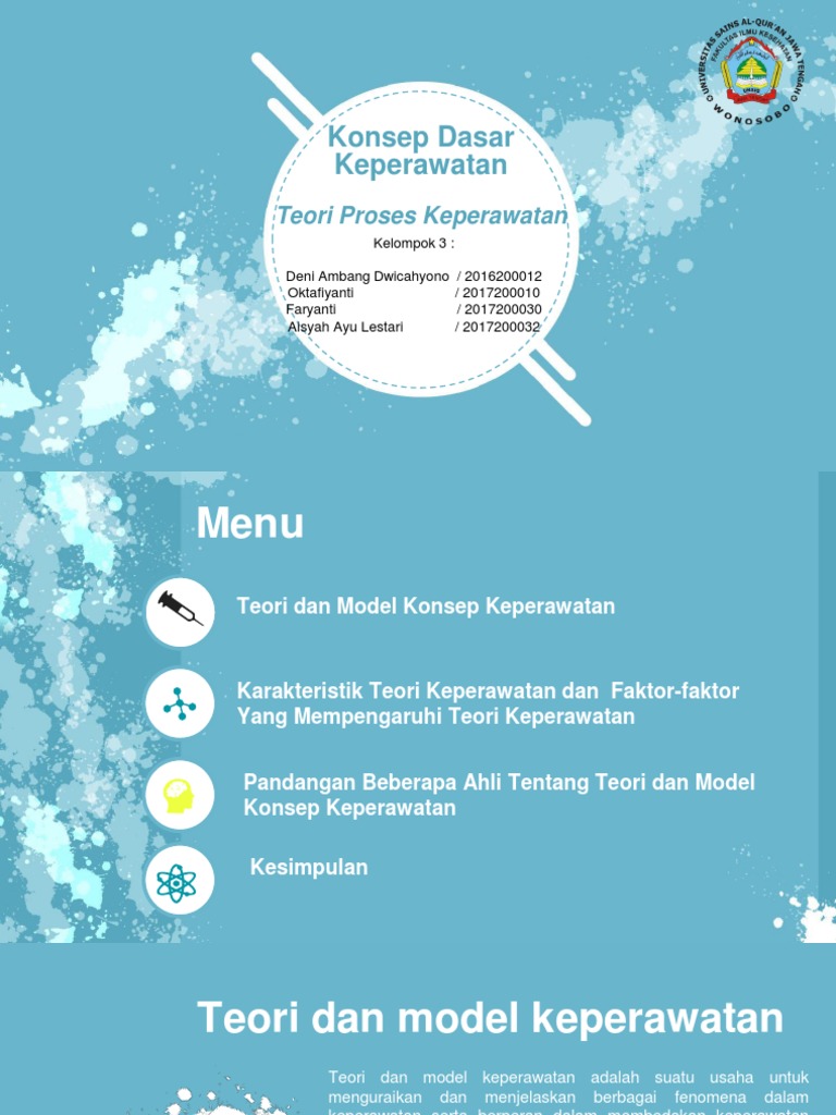 Teori Proses Keperawatan Kelompok 3 KDK | PDF