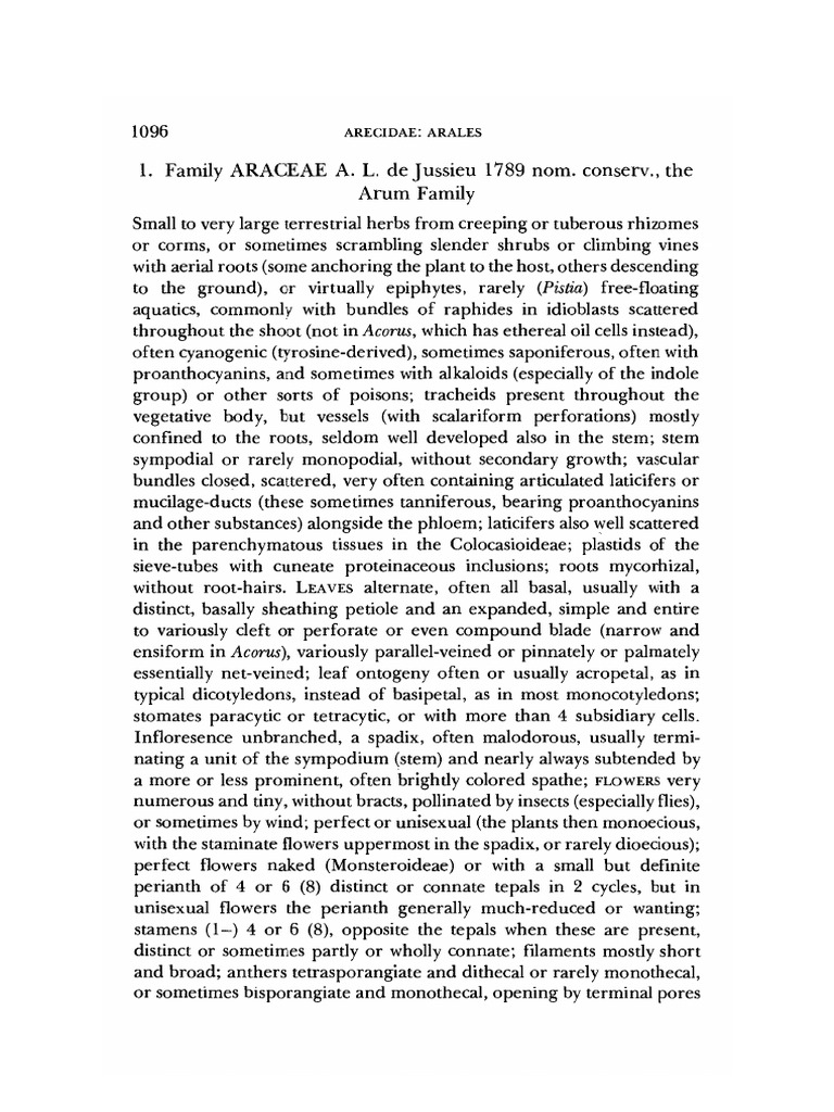 Araceae Bagian Nunul | PDF