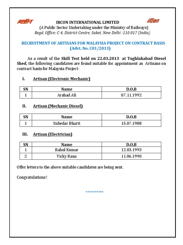 Regd. Office: C-4, District Centre, Saket, New Delhi - 110 017 (India ...