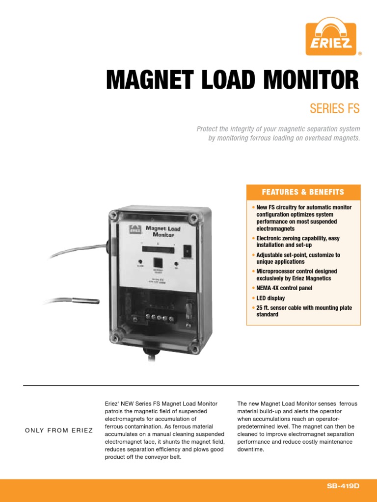 Magnetic Load Monitor | PDF | Computer Monitor | Relay