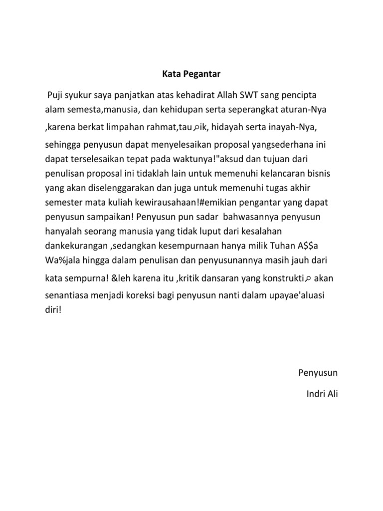Proposal Kue | PDF