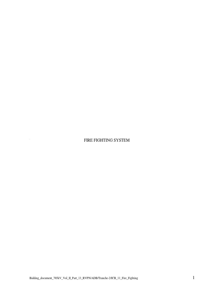 Fire Fighting System | PDF | Fire Sprinkler System | Pump