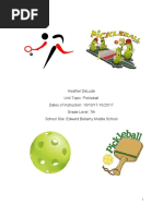 Beginner Pickleball Lesson Plan | PDF | Sports