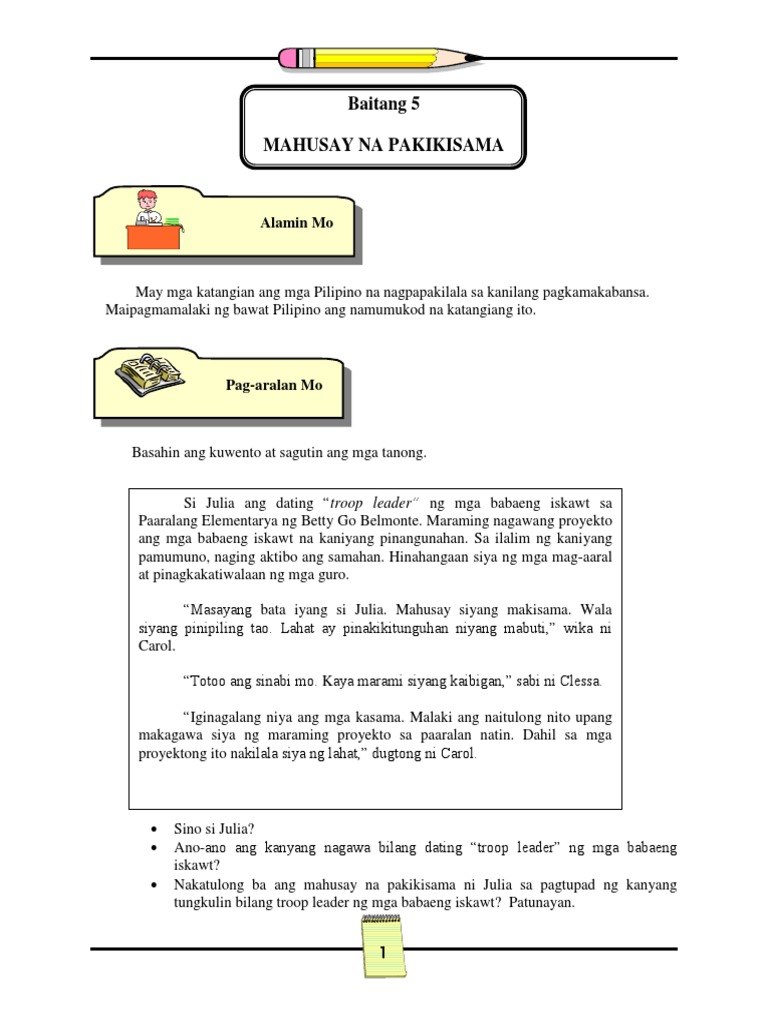 Mahusay Na Pakikisama | PDF