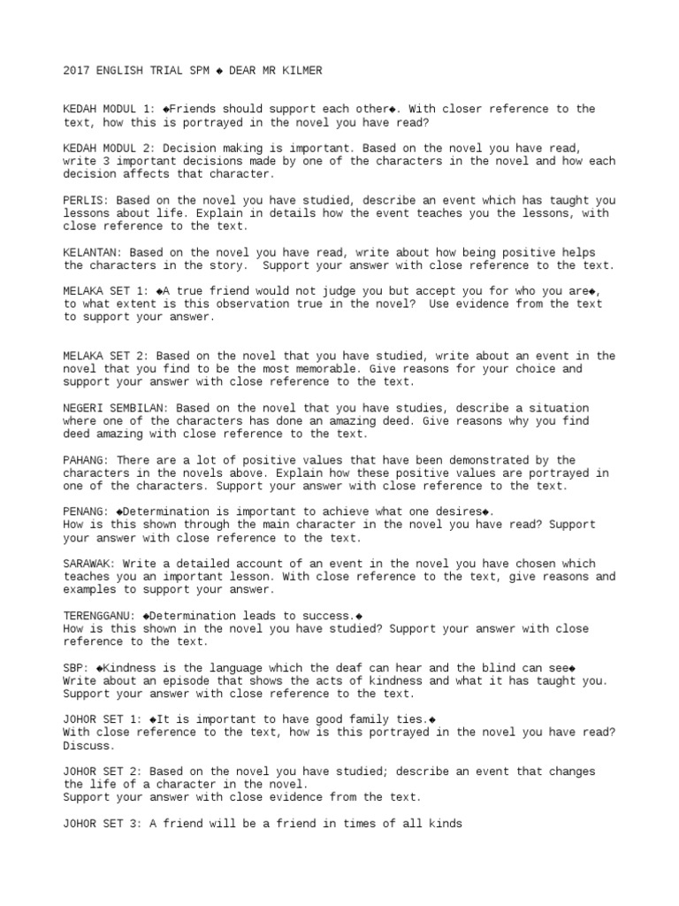 Dear MR Kilmer | PDF