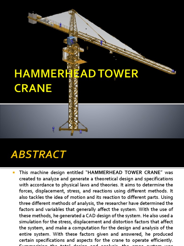 Hammerhead Tower Crane | PDF | Crane (Machine) | Mechanics