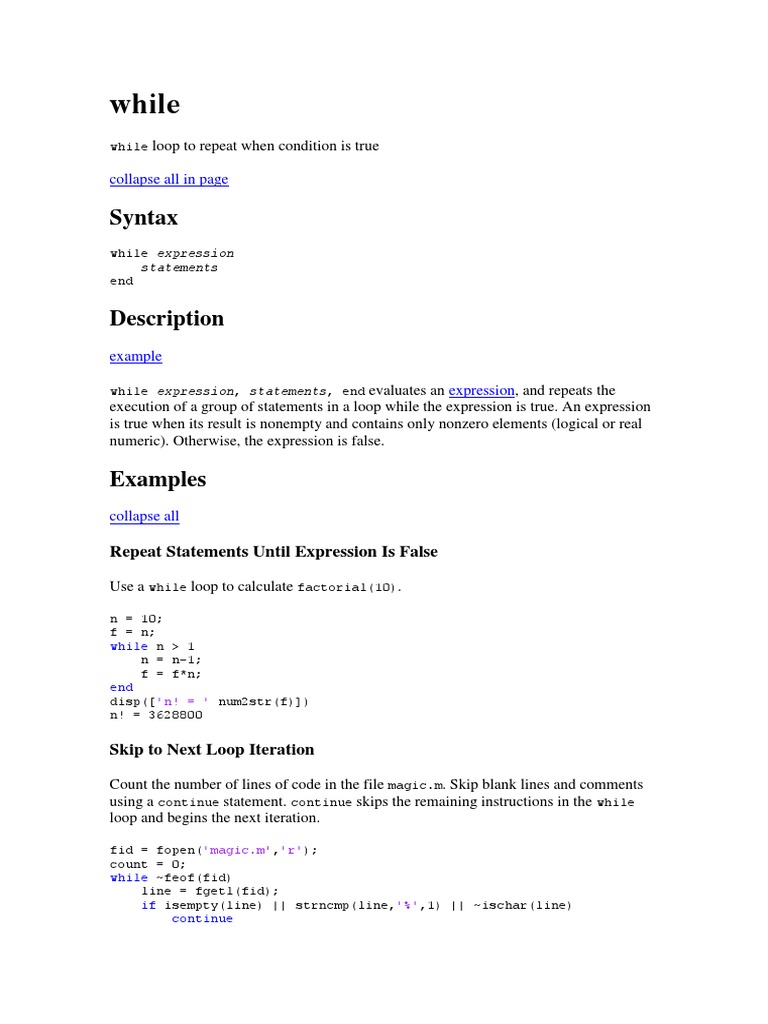 While Loop | PDF | Control Flow | Computer Programming