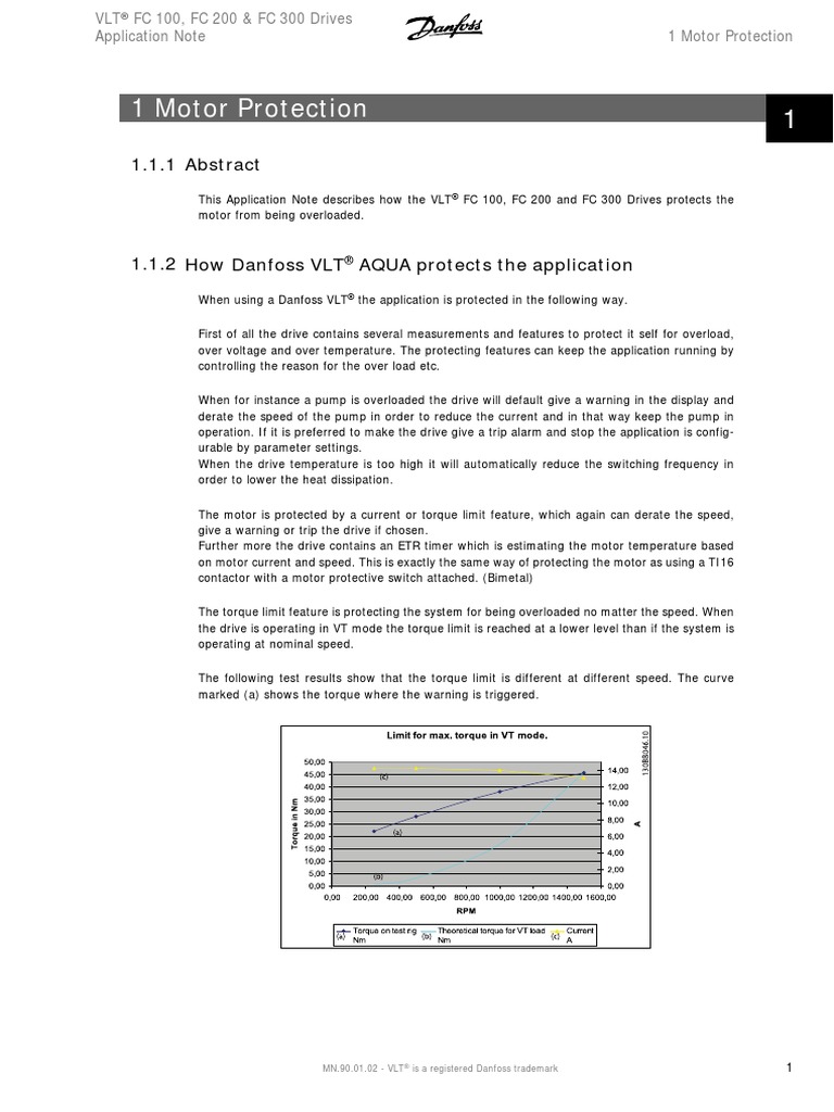 Application Note For FC 100, FC 200 and FC 300 Motor Protection ENG ...
