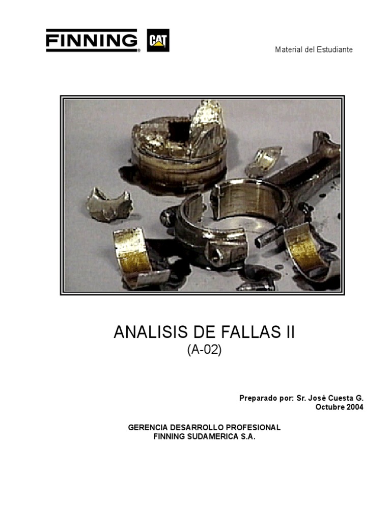 ANALISIS de FALLA II Manual Del Estudiante | PDF | Pistón | Turbocompresor