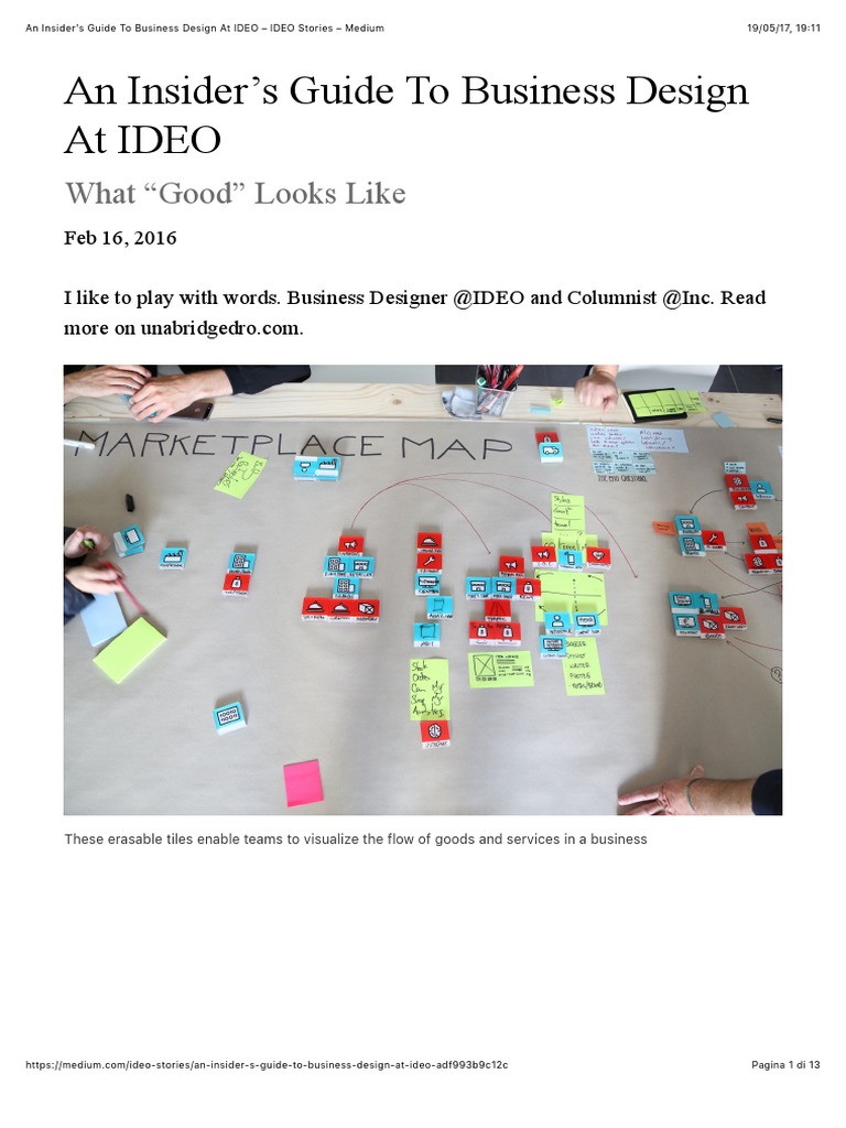 An Insider's Guide To Business Design at IDEO - IDEO Stories - Medium ...