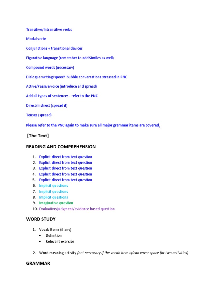 (The Text) Reading and Comprehension: Please Refer To The PNC Again To ...