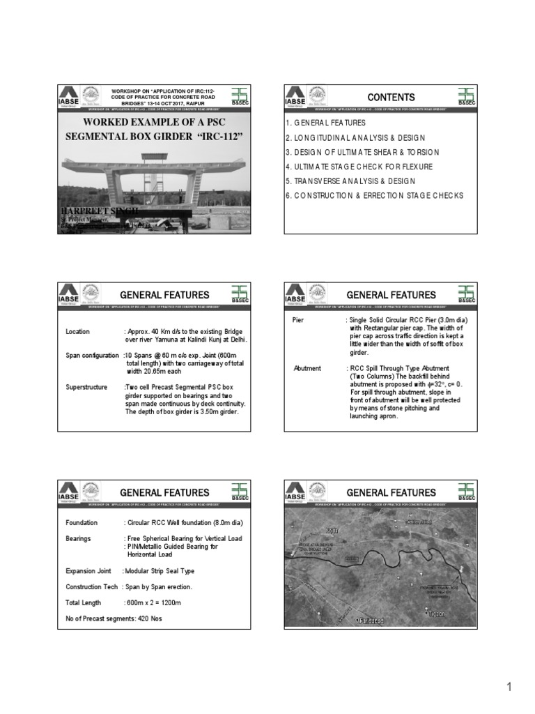 P15 Harpreet Singh 2nd Presentation - PSC Segmental Box Girder PDF ...