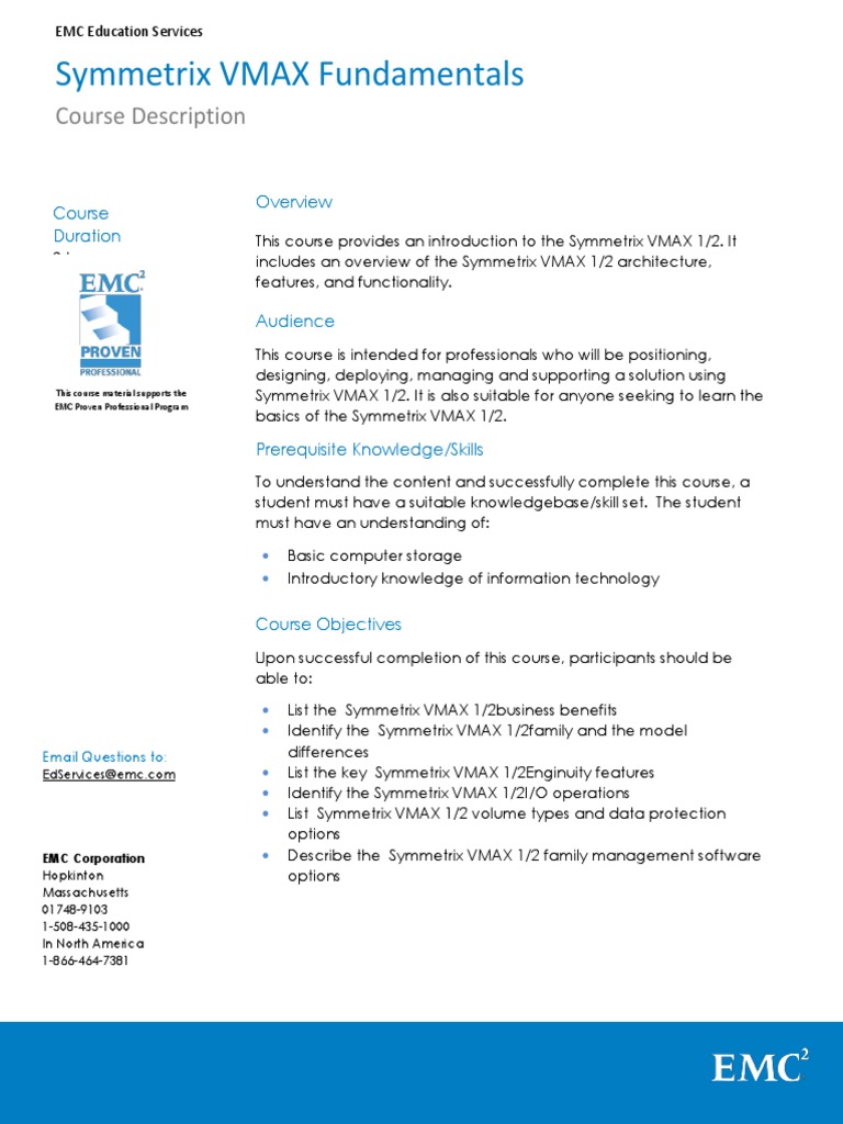 Symmetrix VMAX Fundamentals | PDF | Educational Technology | Digital ...