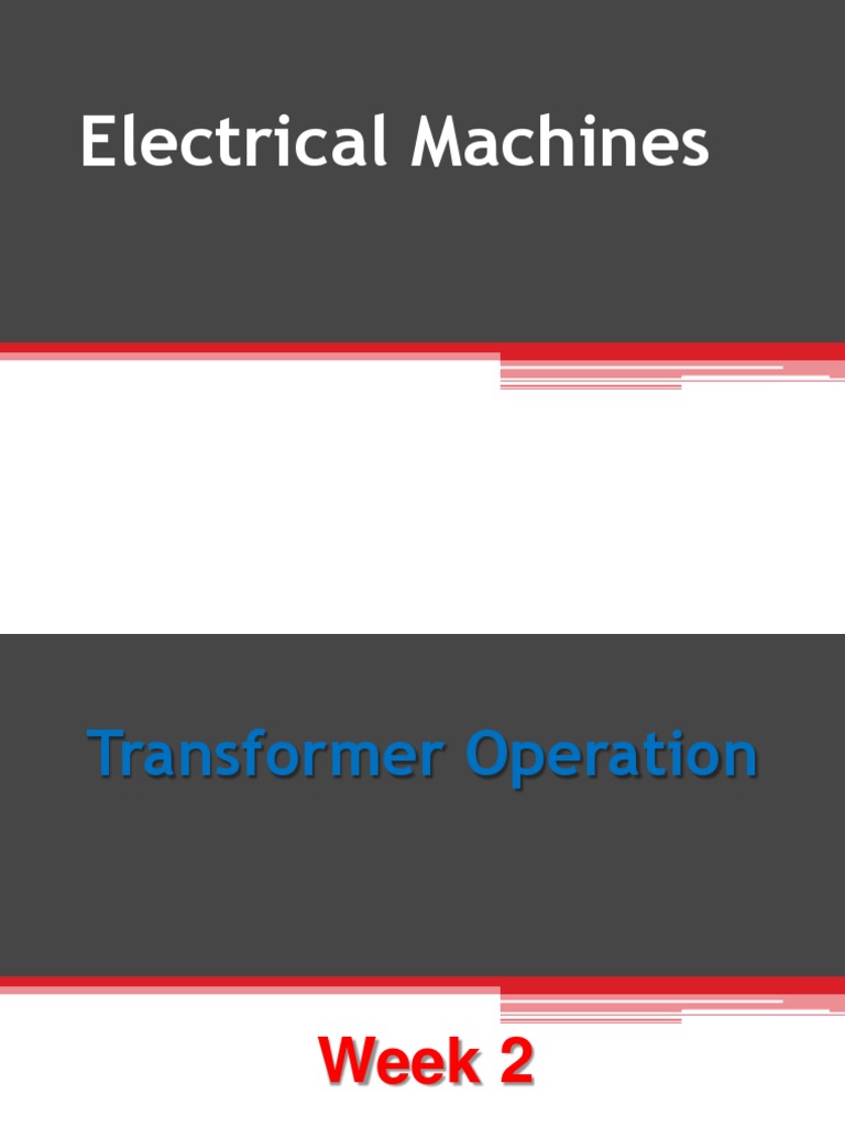 02 Transformer Operation | PDF