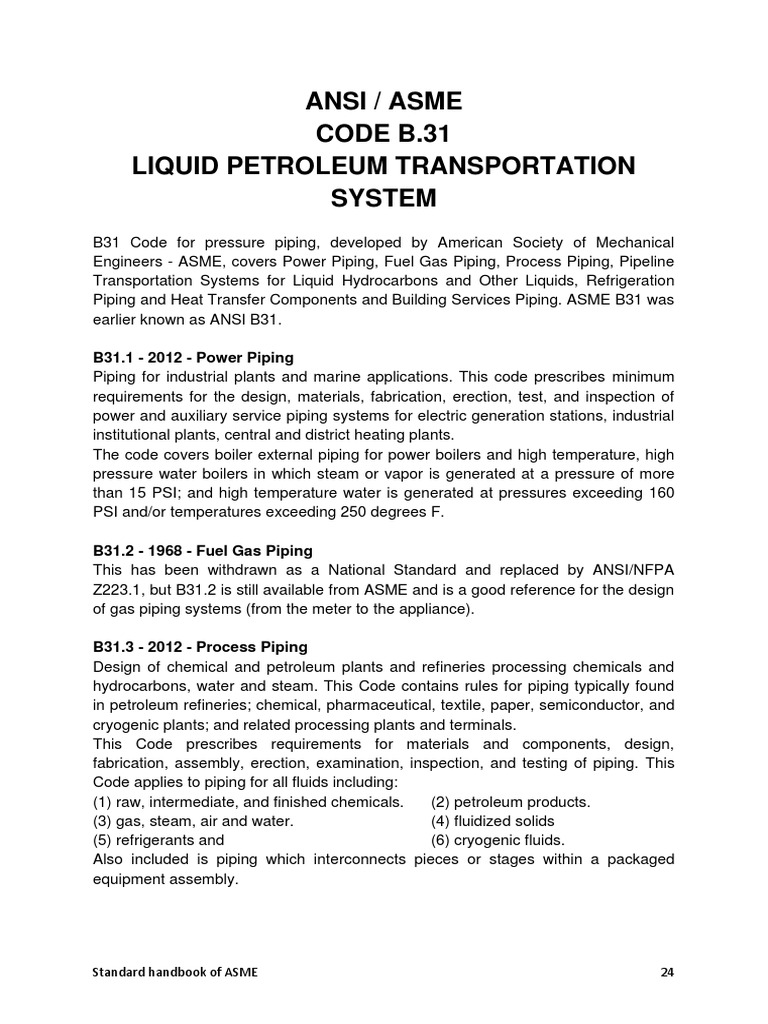 Ansi | PDF | Pipe (Fluid Conveyance) | Pipeline Transport
