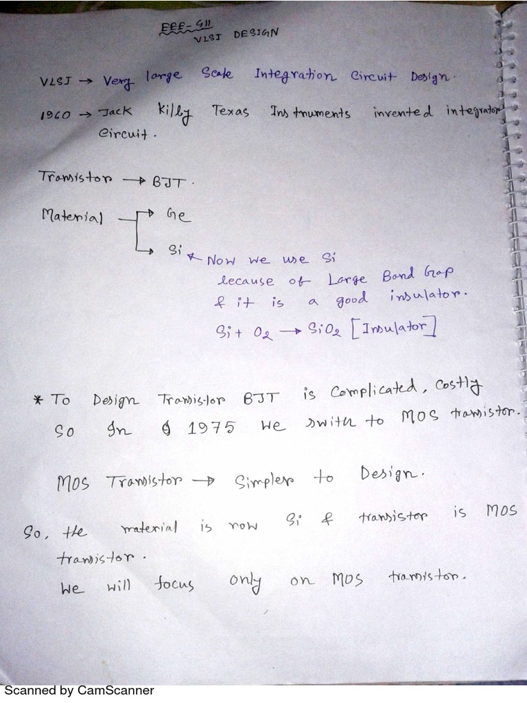Full VLSI Notes | PDF