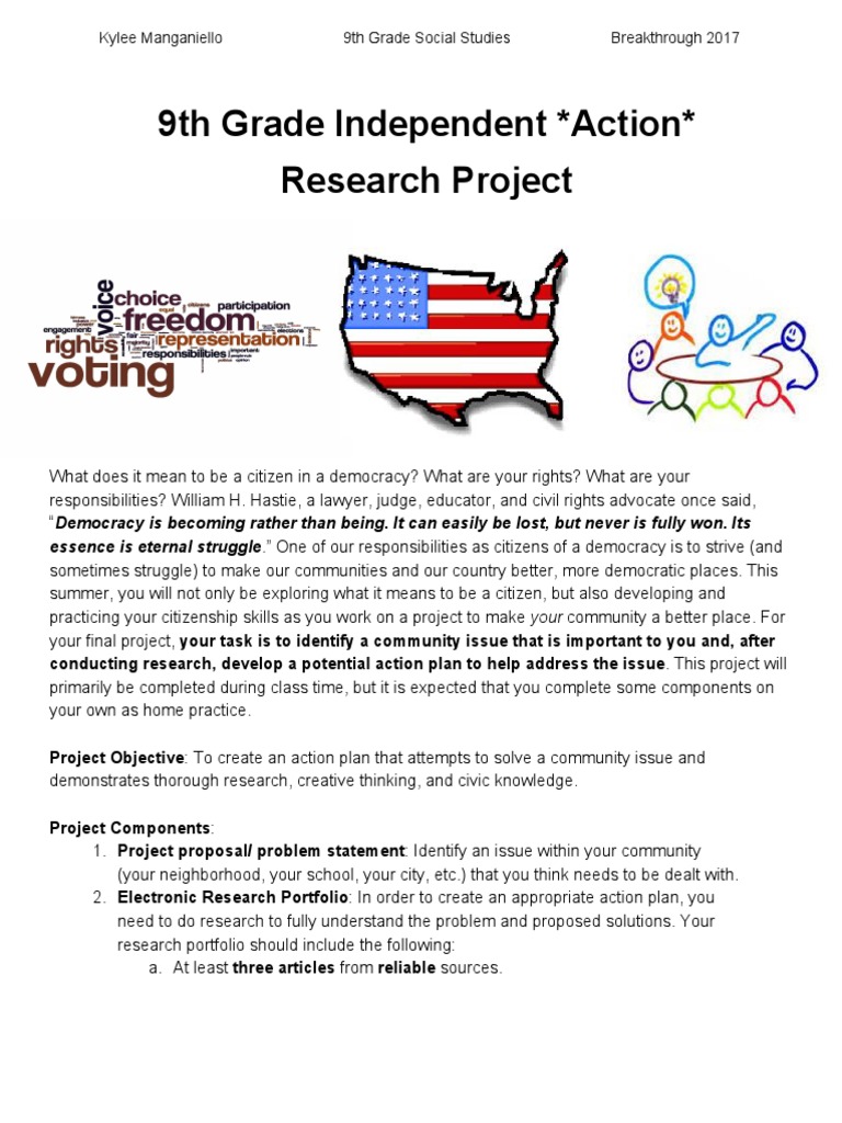Independent Action Research Project | PDF