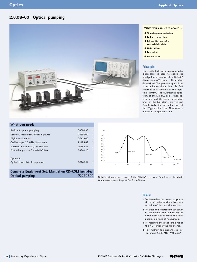 Optical Pumping | PDF | Laser Diode | Laser