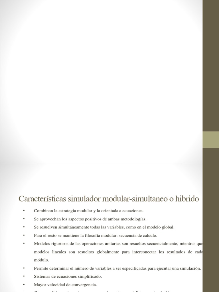 Simulador Modular Híbrido: Ventajas y Desventajas | PDF | Ecuaciones ...