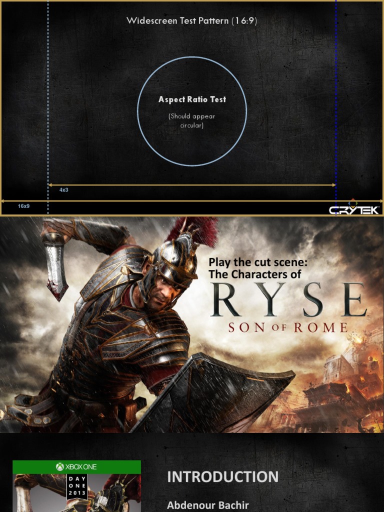 Ryse GDC 2014 AbdenourB ChrisE | PDF | Texture Mapping | Rendering (Computer Graphics)