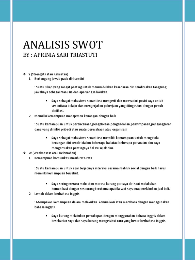 Analisis Swot Pdf