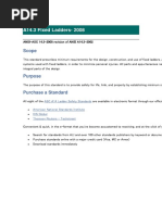 ANSI 14.3 1992 Fixed Ladder Safety Requirements | PDF